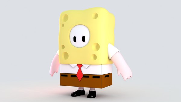 3D model fall guy sponge Bob - TurboSquid 1742363