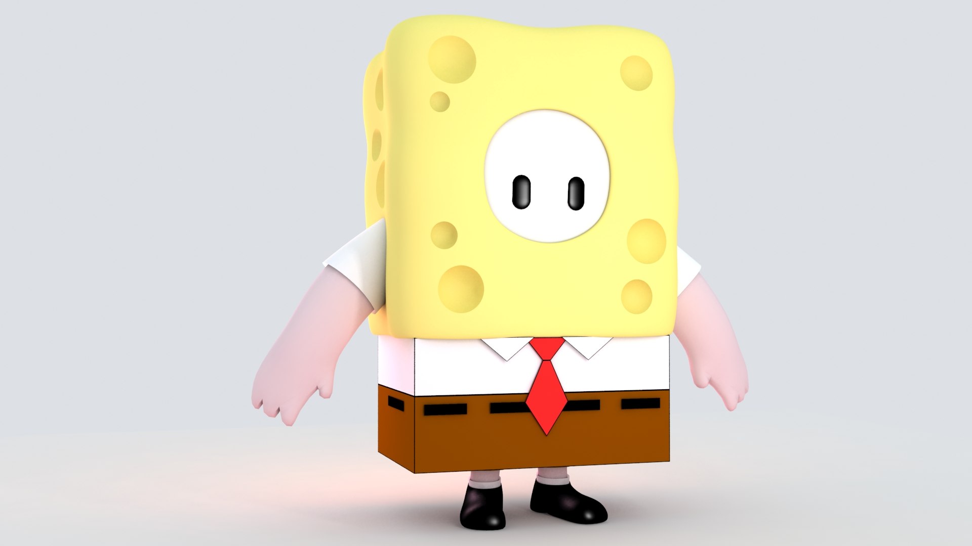 3D Model Fall Guy Sponge Bob - TurboSquid 1742363