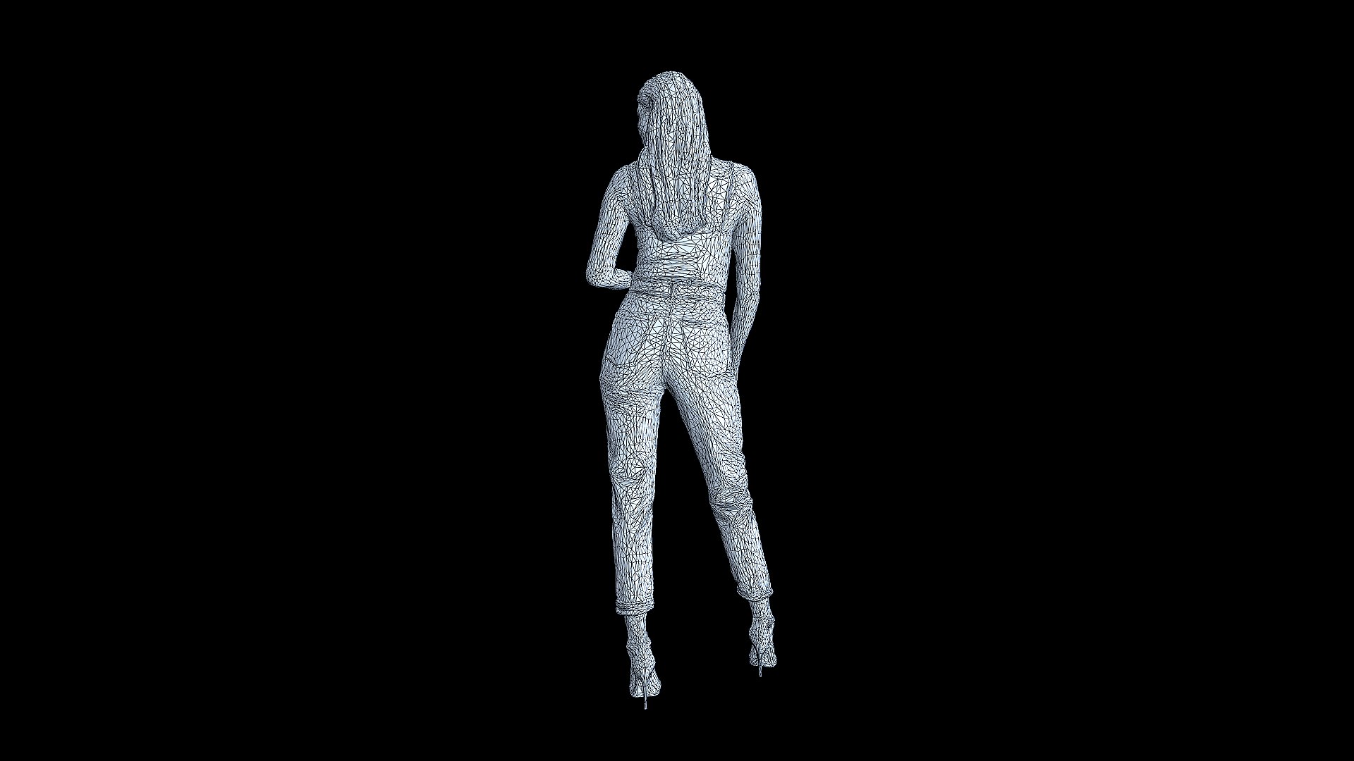 Standing girl 3D - TurboSquid 2068430