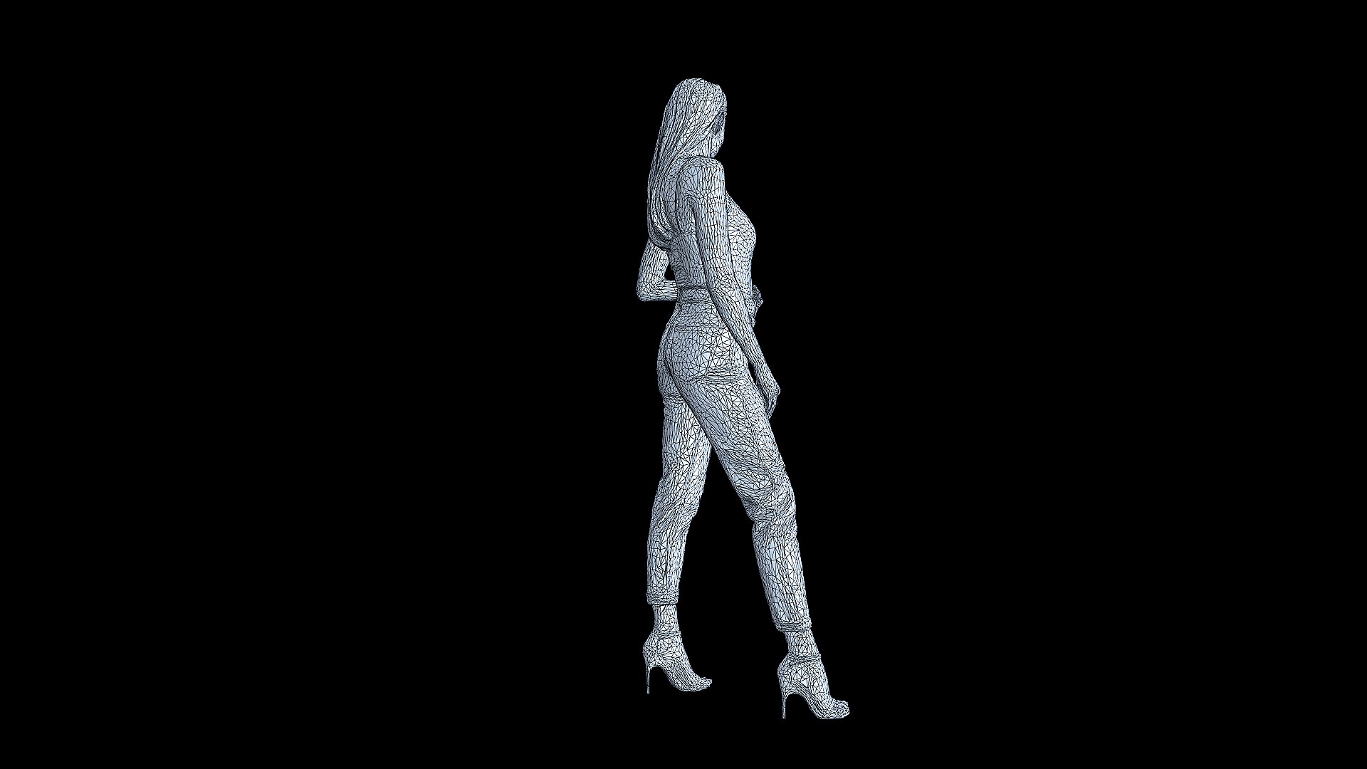 Standing girl 3D - TurboSquid 2068430