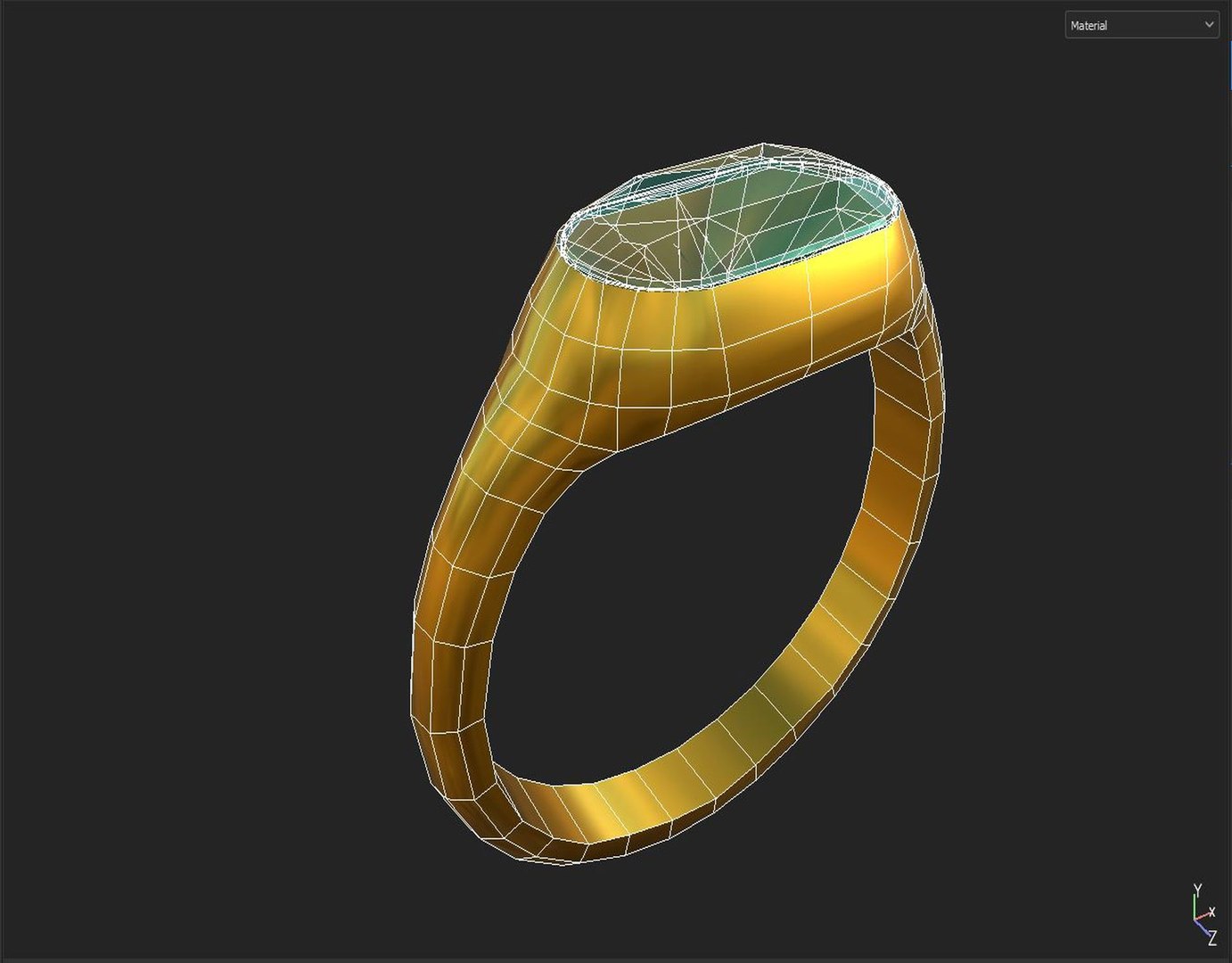 3D Gold Ring Model - TurboSquid 2356664