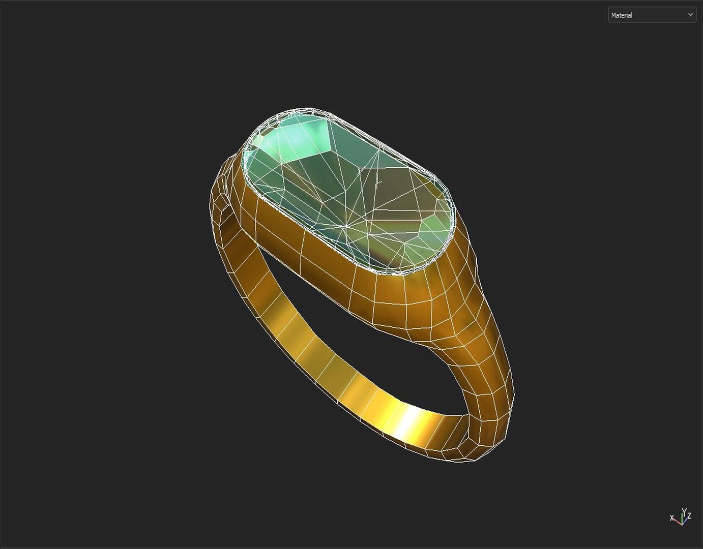 3D Gold Ring Model - TurboSquid 2356664