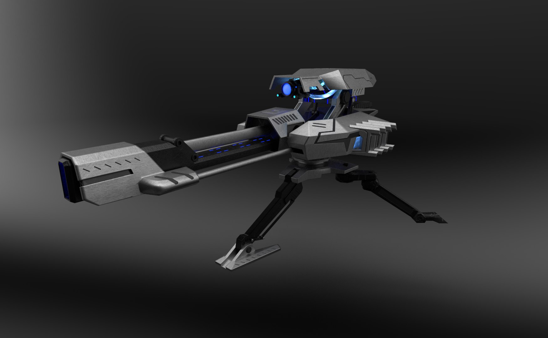 Plasma Turret 3D - TurboSquid 1169057