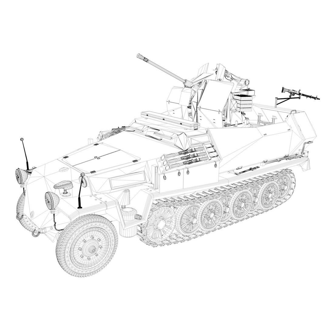 Sd Kfz Ausf C 3D Model - TurboSquid 1281309