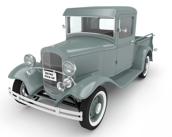 3D Retro pick-up model - TurboSquid 1769156