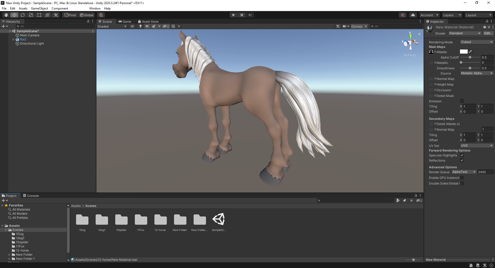 3D model Happy toon Hooves Cartoon Horse 3D Model Low-poly 3D model ...