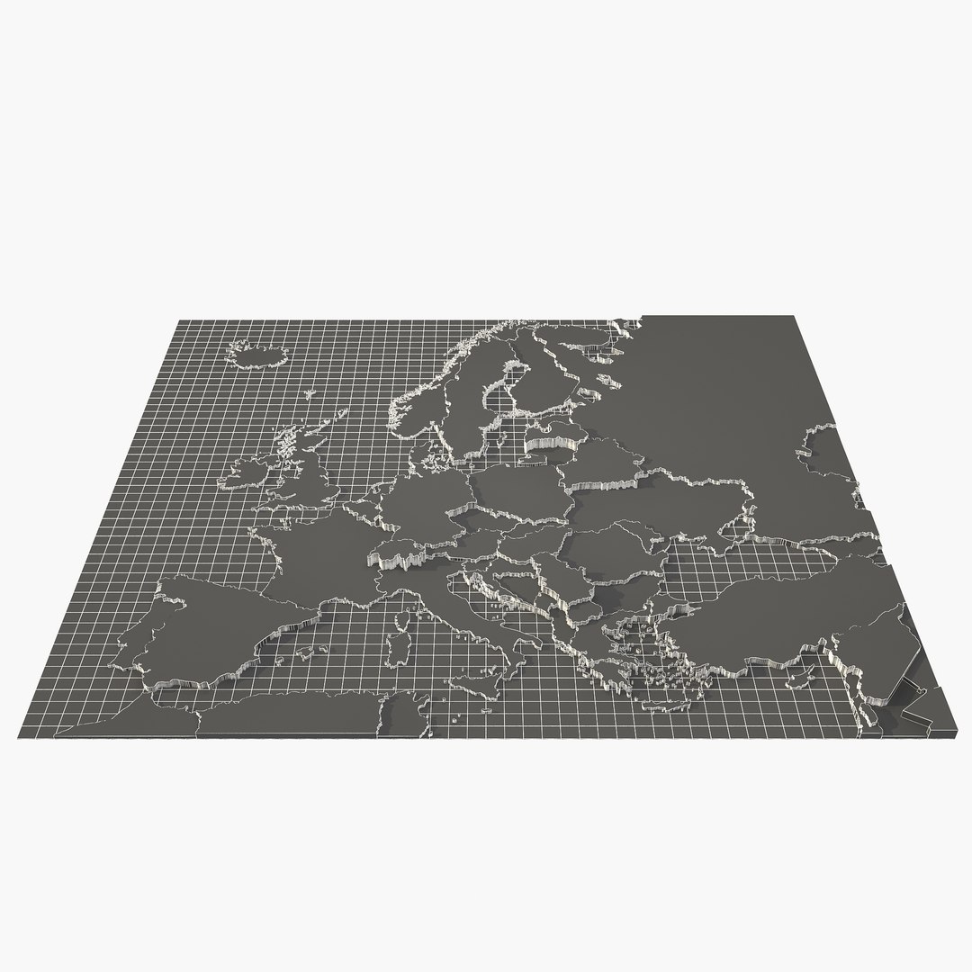 3d Model Of Europe