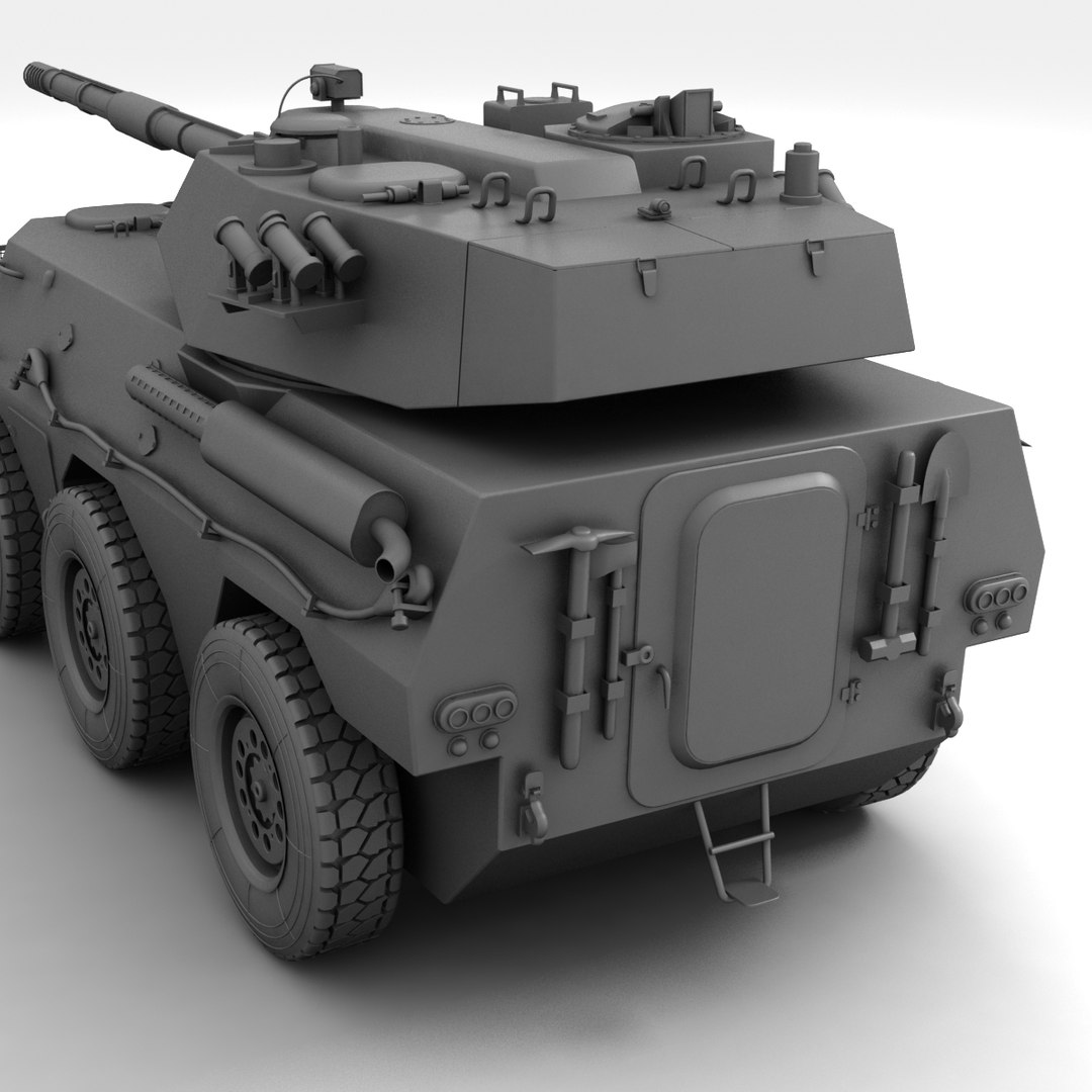 3d Rusty Tank Destroyer Model