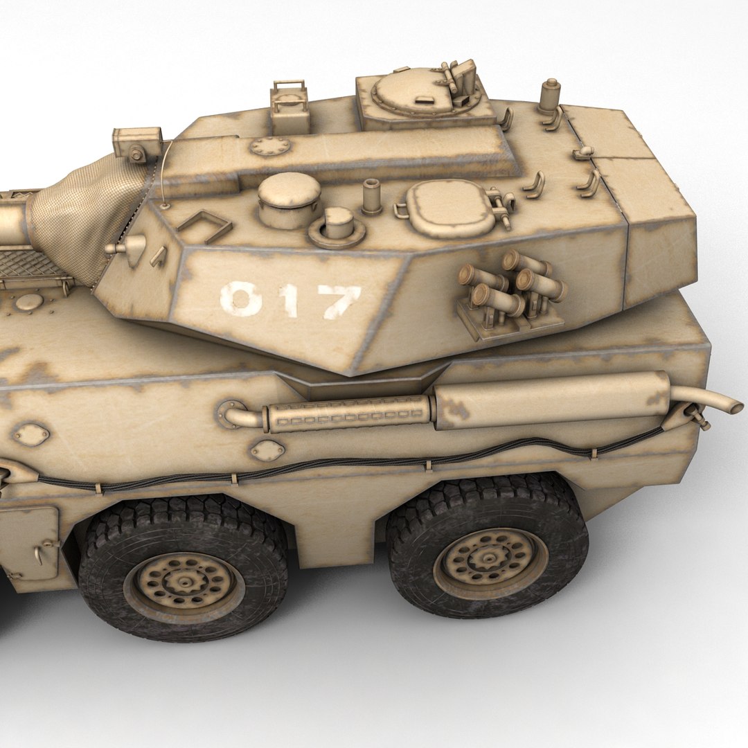 3d Rusty Tank Destroyer Model