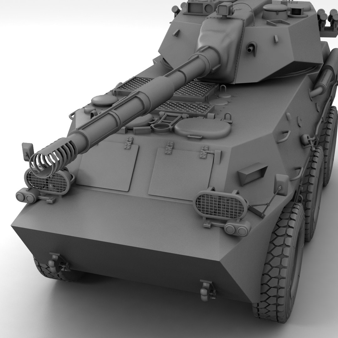 3d Rusty Tank Destroyer Model
