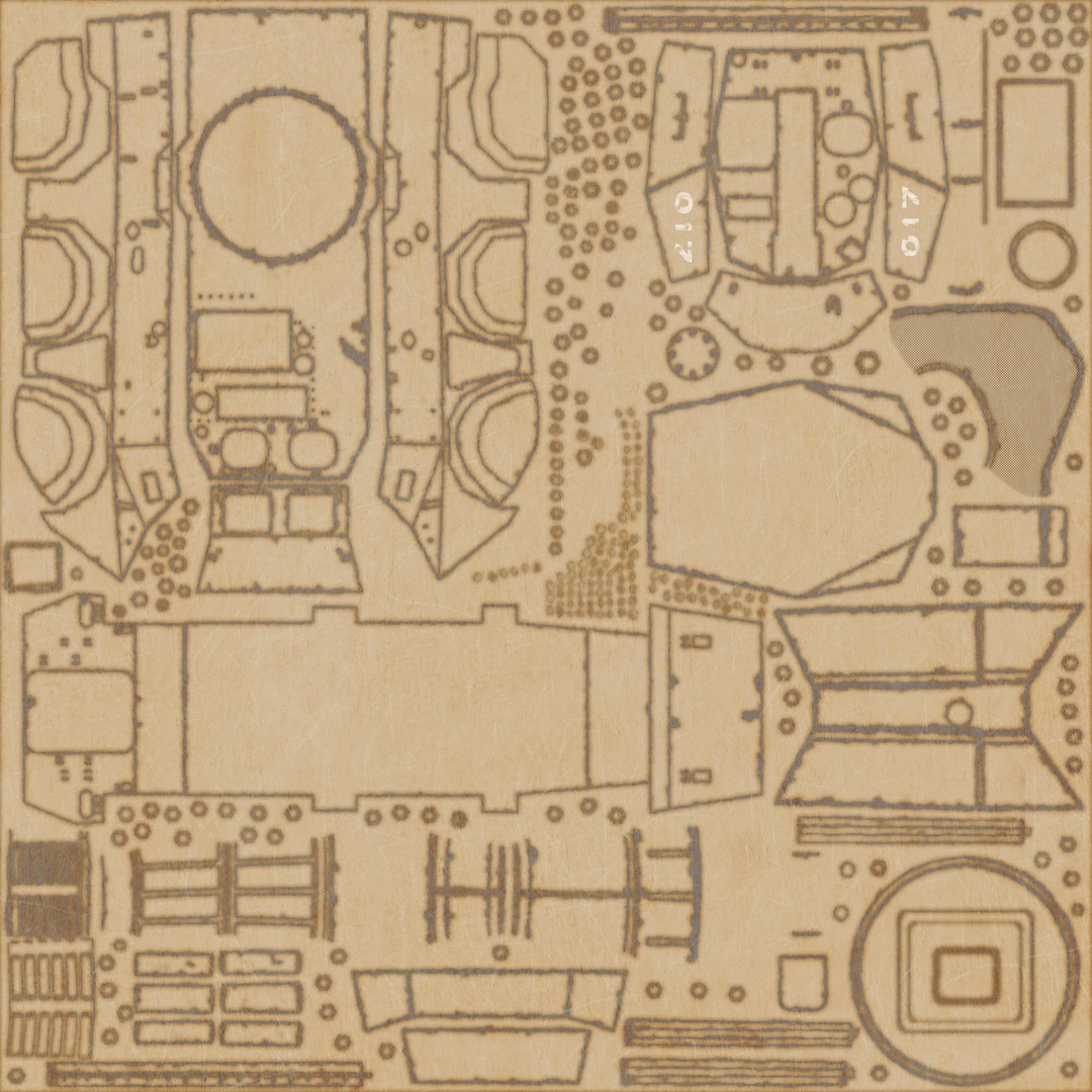 3d Rusty Tank Destroyer Model