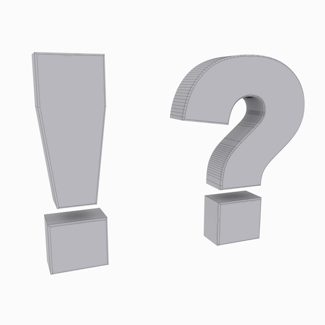 3d Punctuation Marks