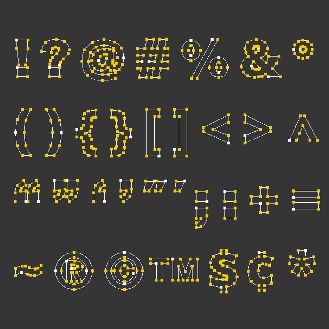 3d Punctuation Marks