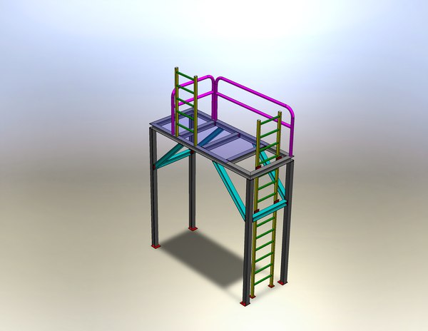 3D Industrial Platform model - TurboSquid 1974695