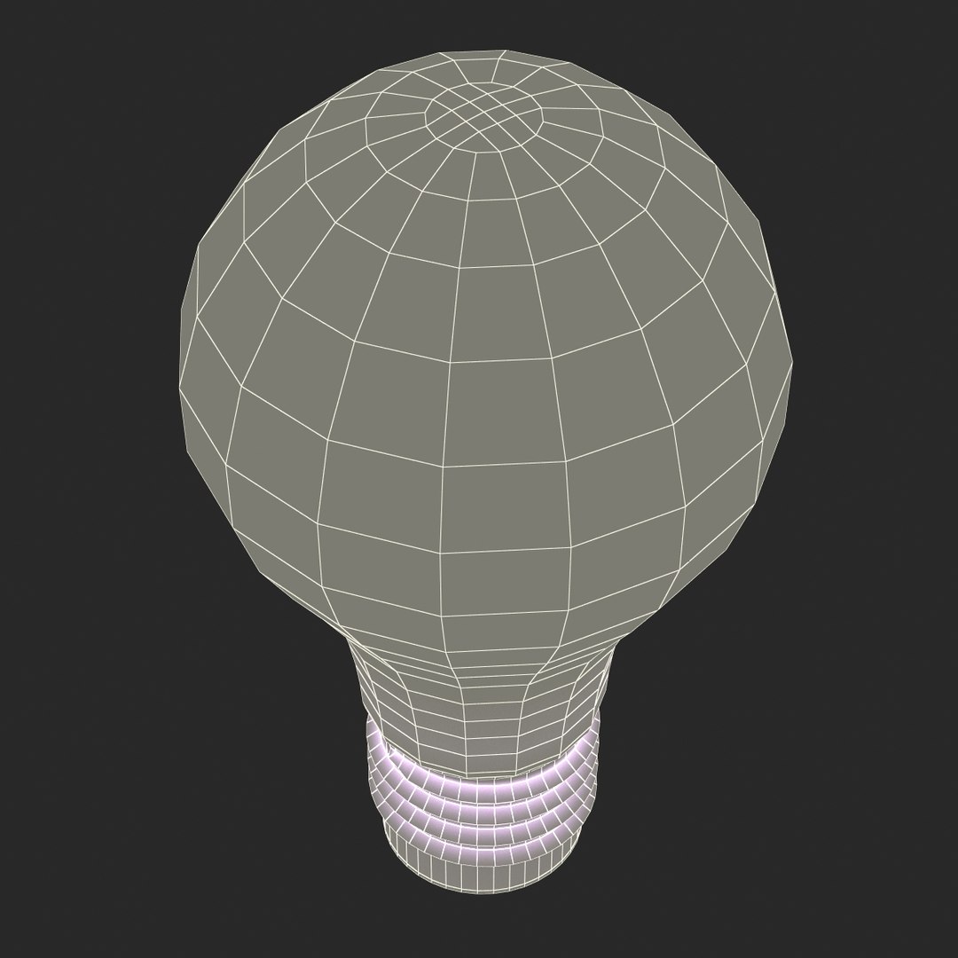 3d electric light bulb illuminated