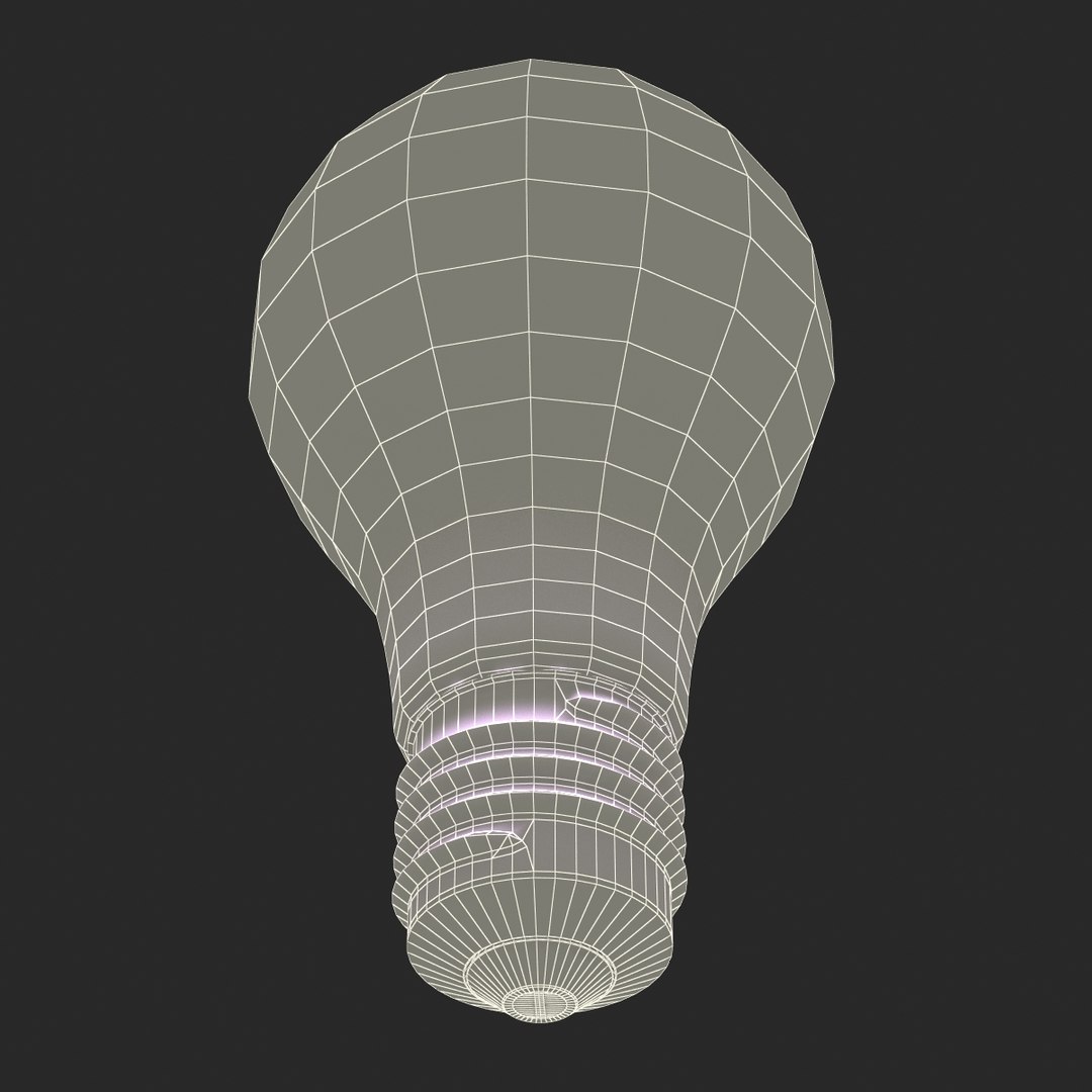 3d electric light bulb illuminated