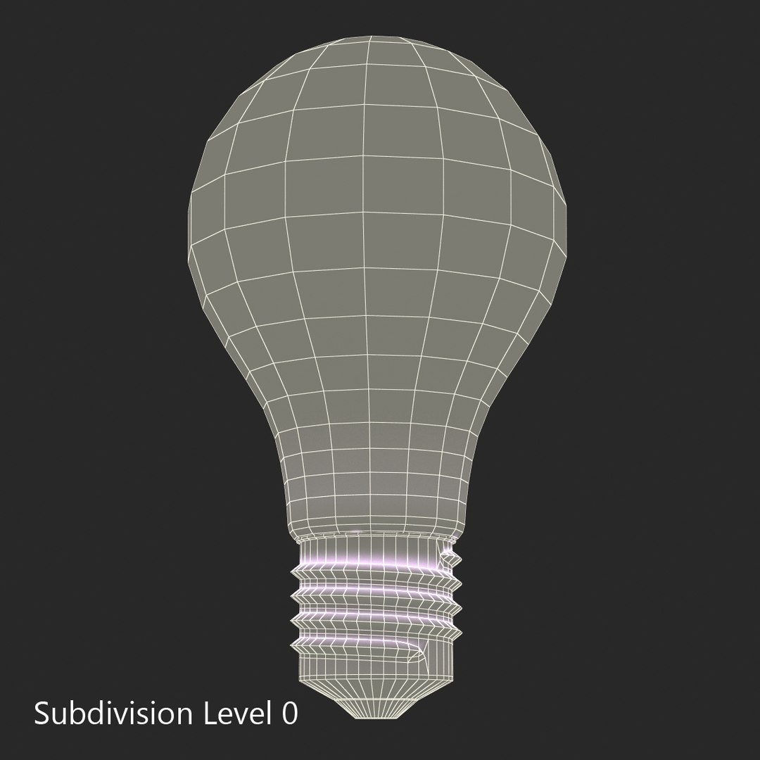 3d electric light bulb illuminated