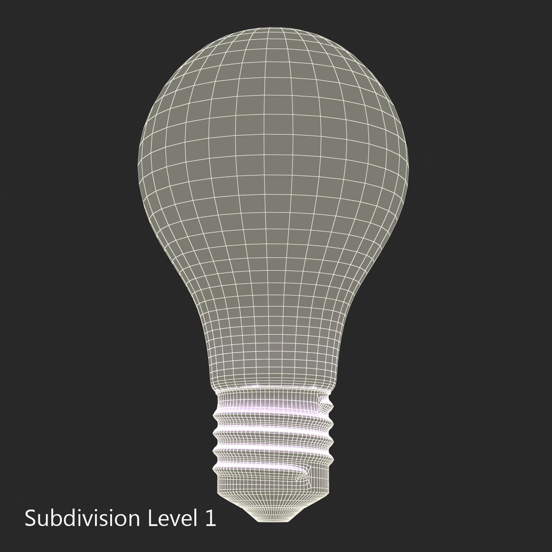 3d electric light bulb illuminated