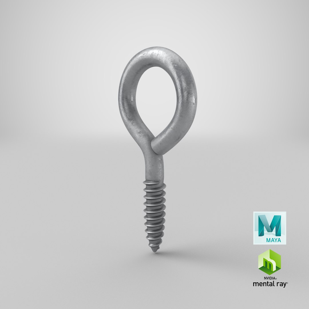 3D screw eyes 01 - TurboSquid 1619132