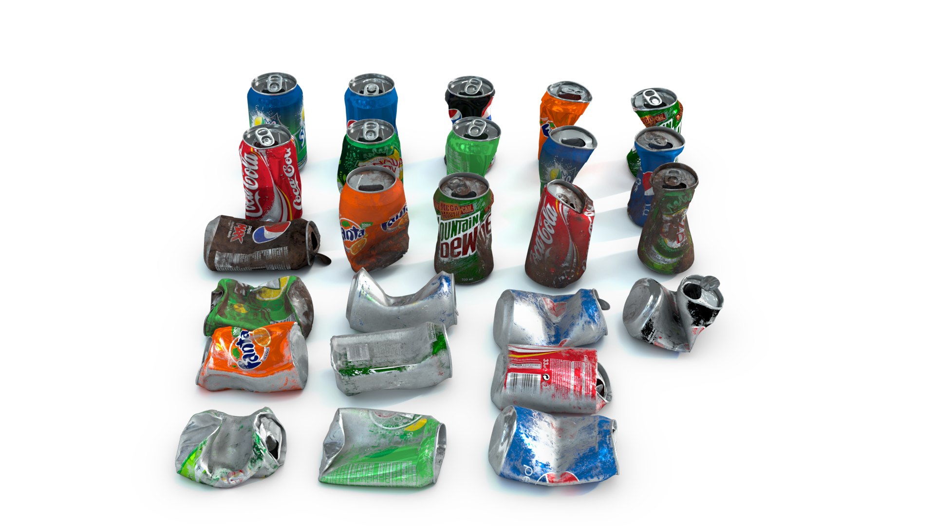 3D Crumpled Soda Can Model - TurboSquid 1891755