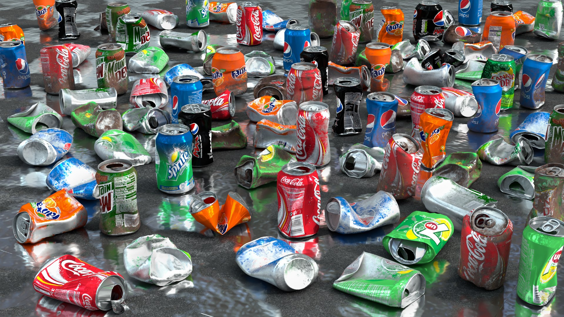 3D Crumpled Soda Can Model - TurboSquid 1891755