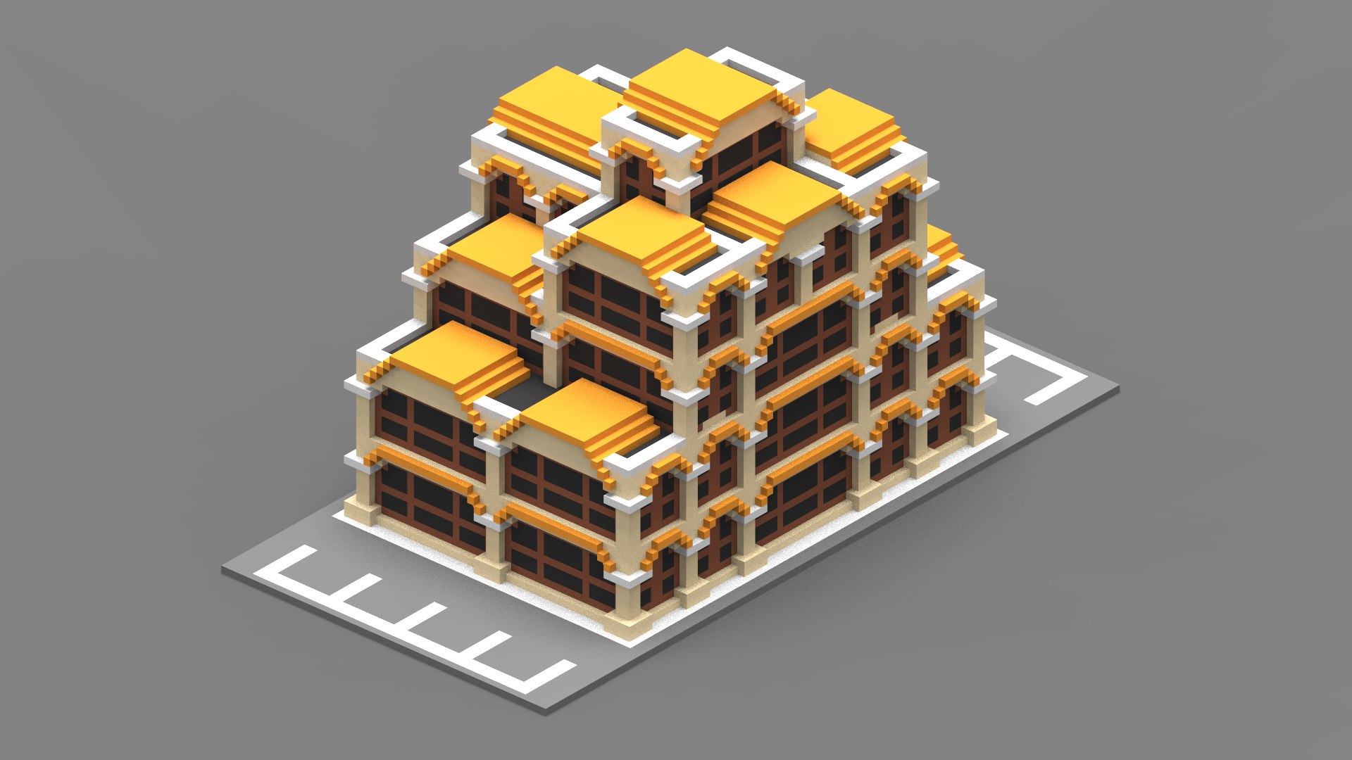 Voxel House 3D Model - TurboSquid 1353177