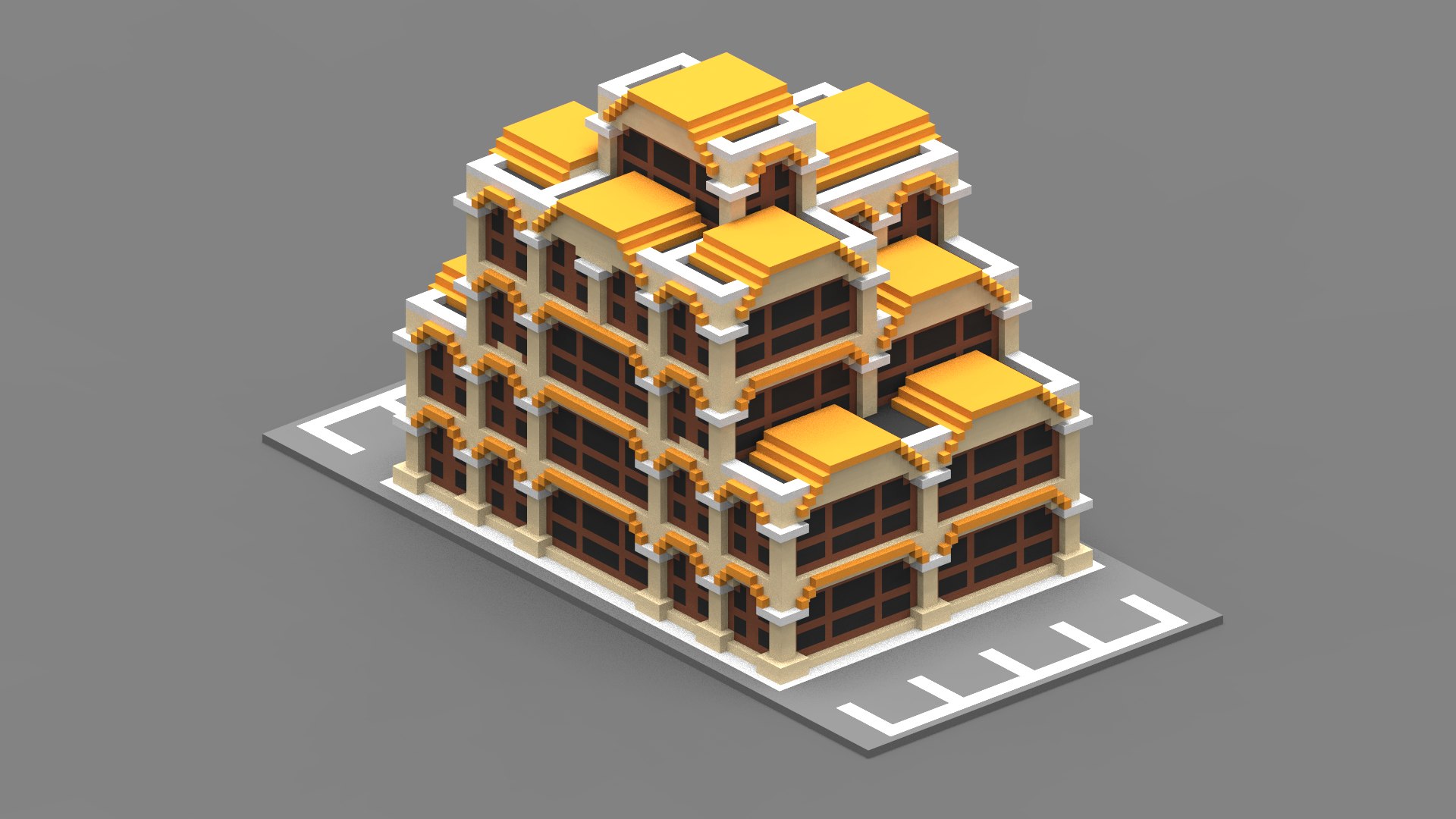 Voxel House 3D Model - TurboSquid 1353177