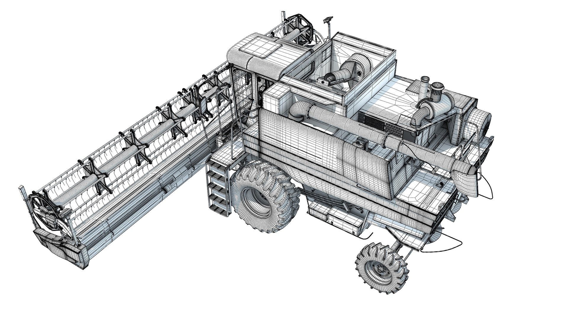 Combine Harvester Model - TurboSquid 1511815