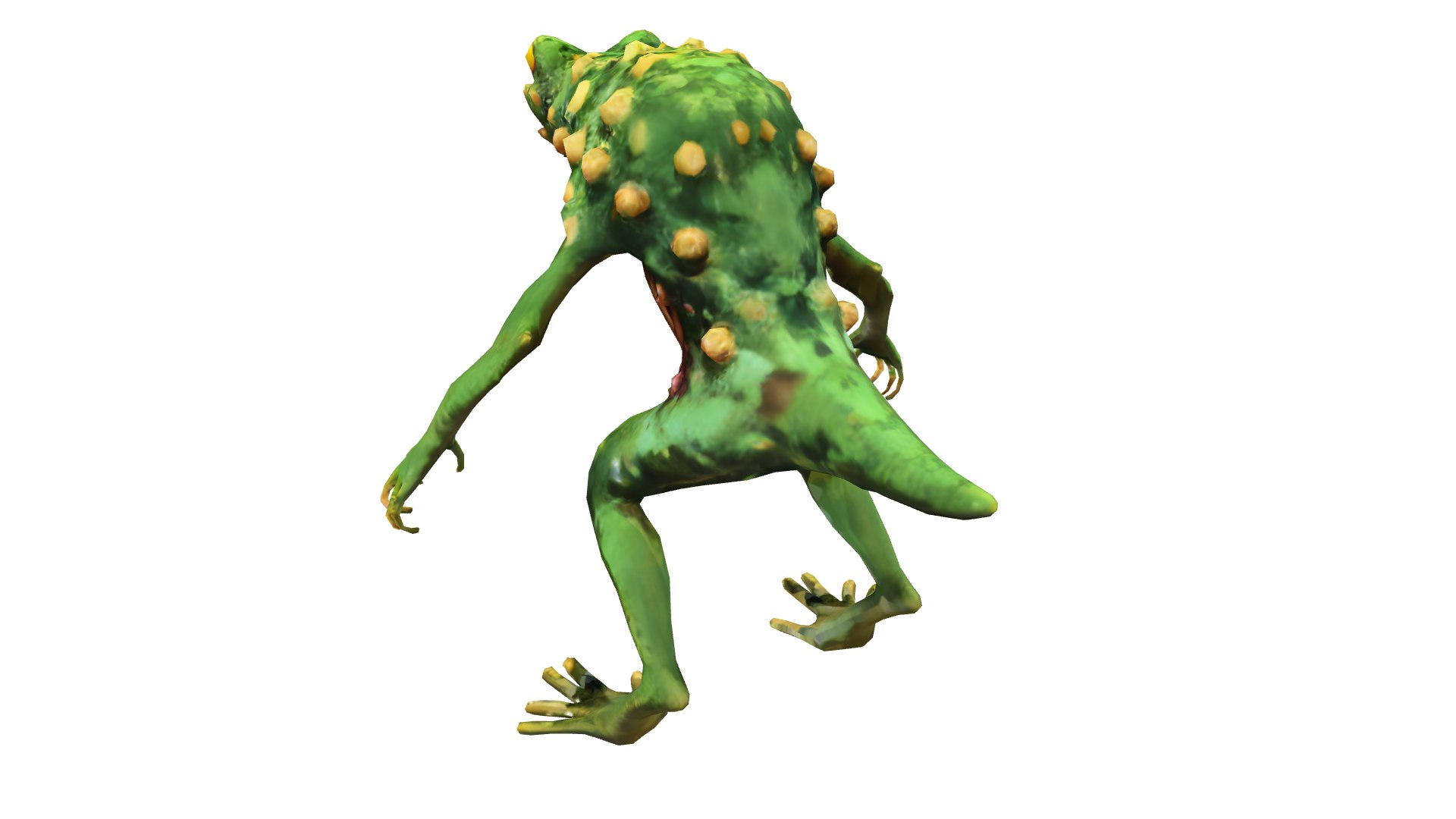 3D Monstrous Humanoid Frog Creature - TurboSquid 2295032