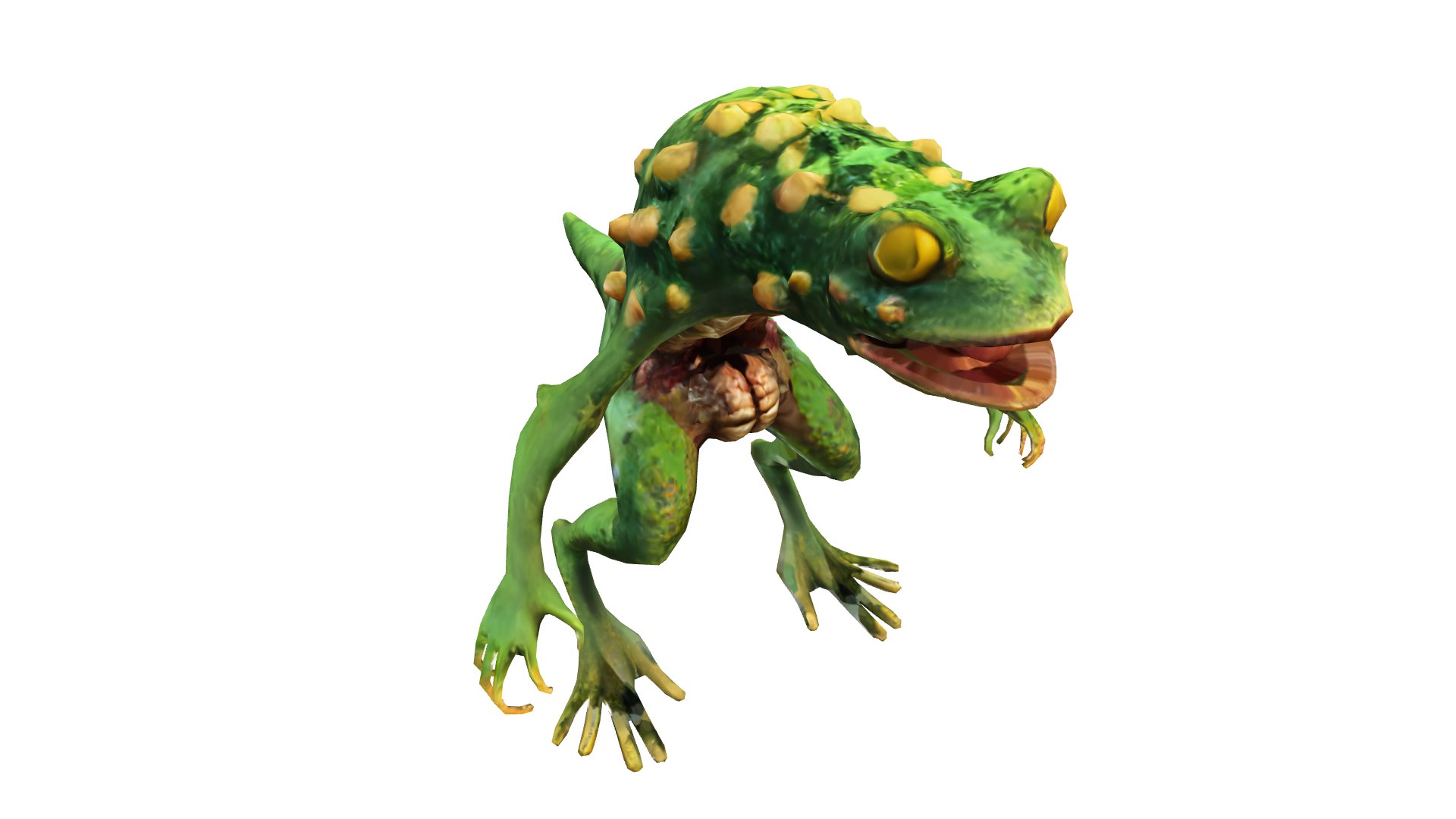 3D Monstrous Humanoid Frog Creature - TurboSquid 2295032