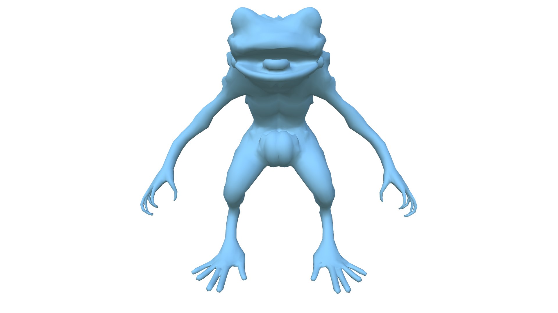 3D Monstrous Humanoid Frog Creature - TurboSquid 2295032