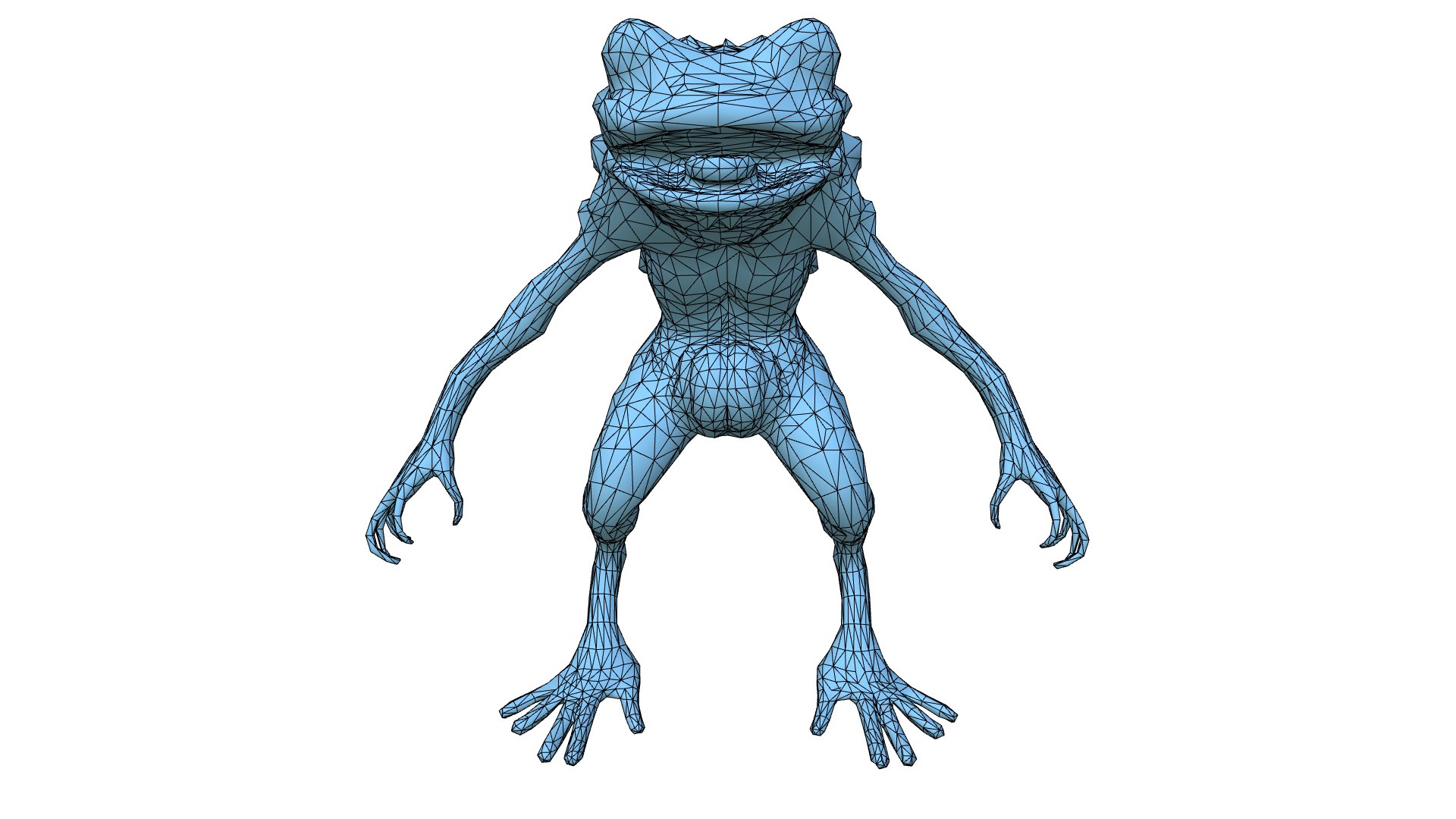 3D Monstrous Humanoid Frog Creature - TurboSquid 2295032