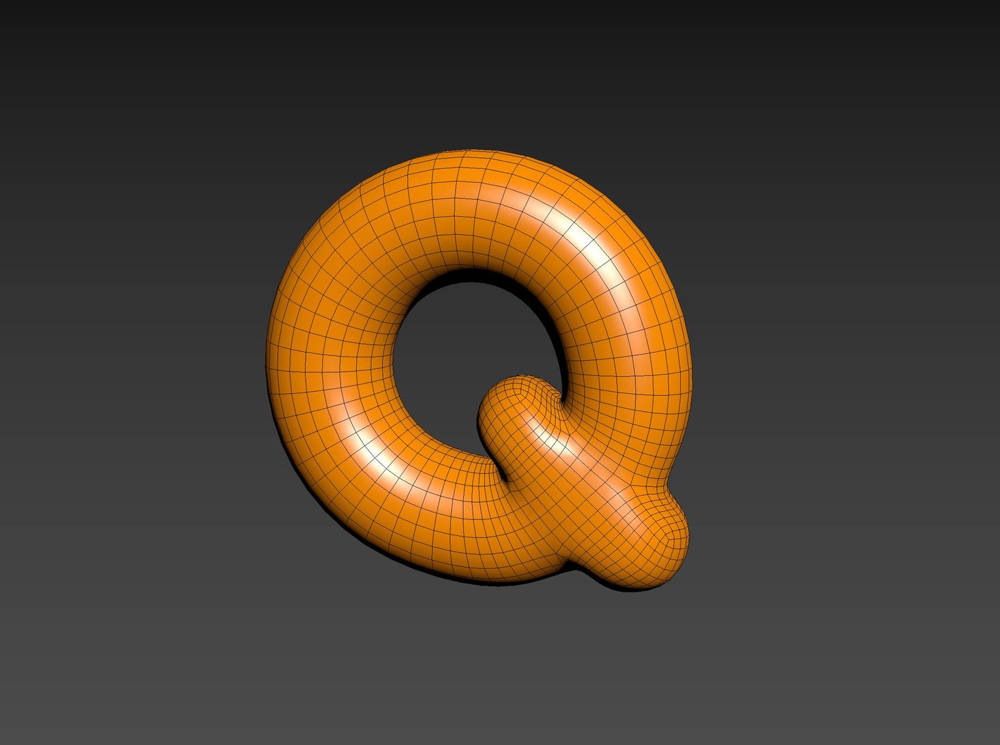 3D Model Q Alphabet - TurboSquid 2304465