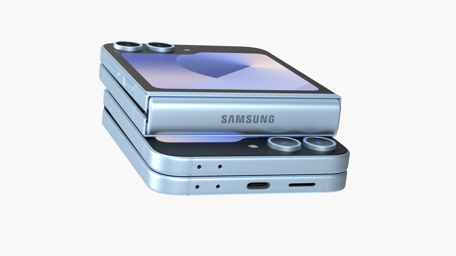 Samsung Galaxy Z Flip 6 Blue 3D Model - TurboSquid 2254354