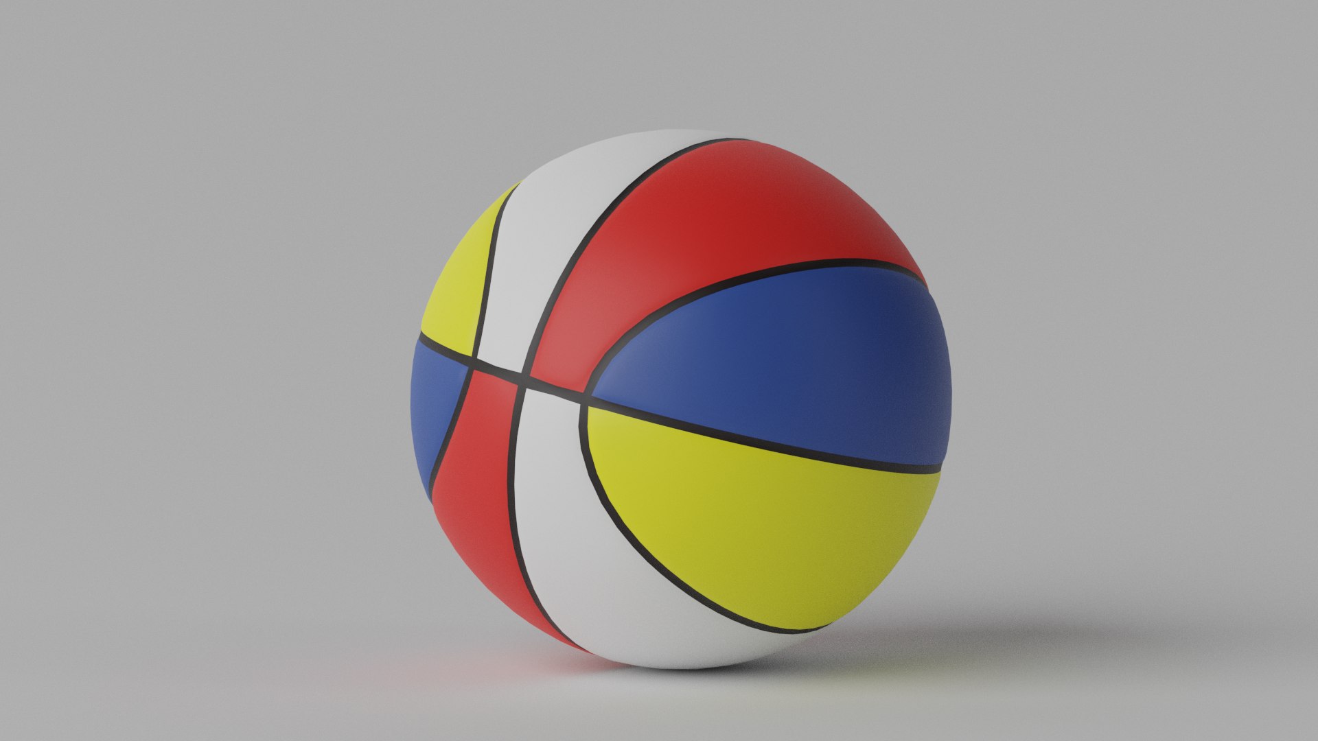 3D 4 Colour Basketball Ball Model - TurboSquid 1832079