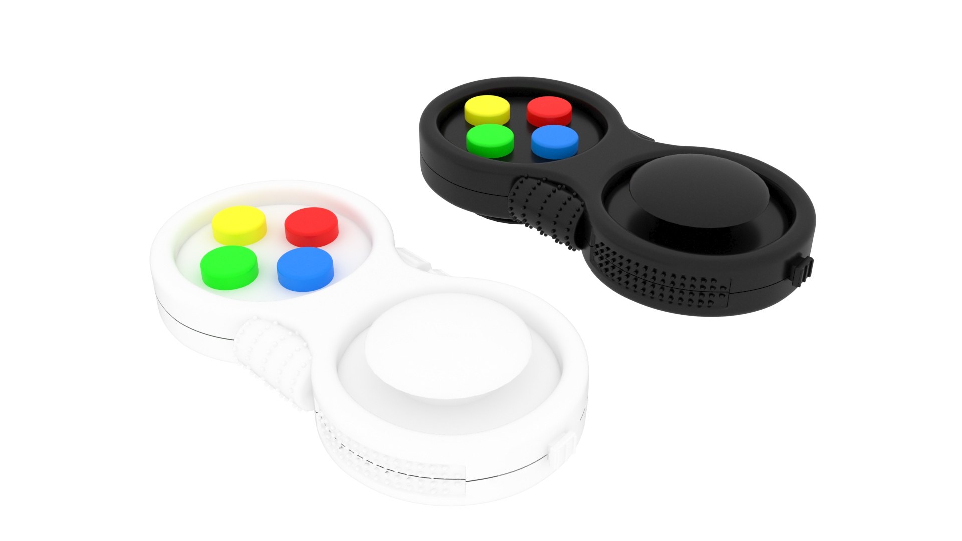 3D Joypad Controller Fidget Toys Set Model - TurboSquid 1767377