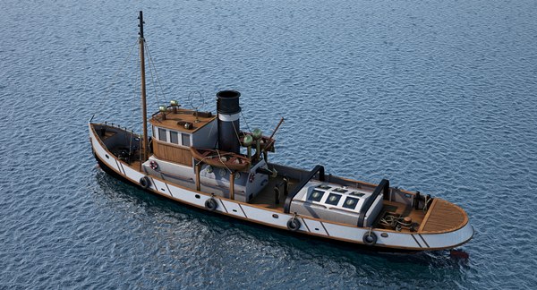 Ulises tugboat 3D model - TurboSquid 1277039