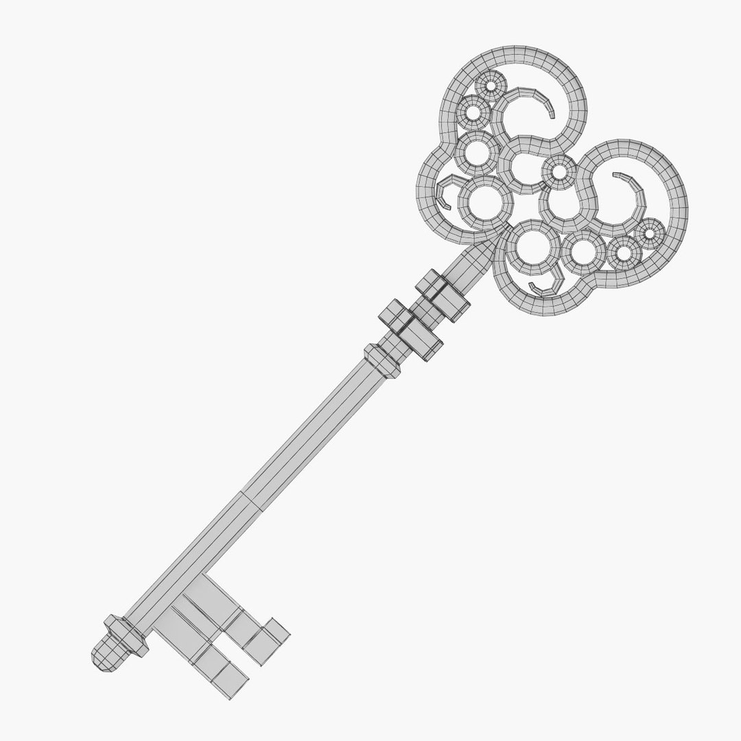 Old Key Line Drawing