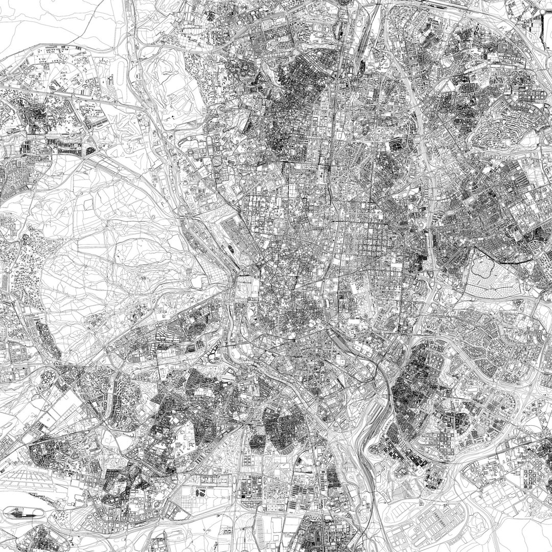 Madrid Spain - City And Mass Buildings Model - TurboSquid 2202265