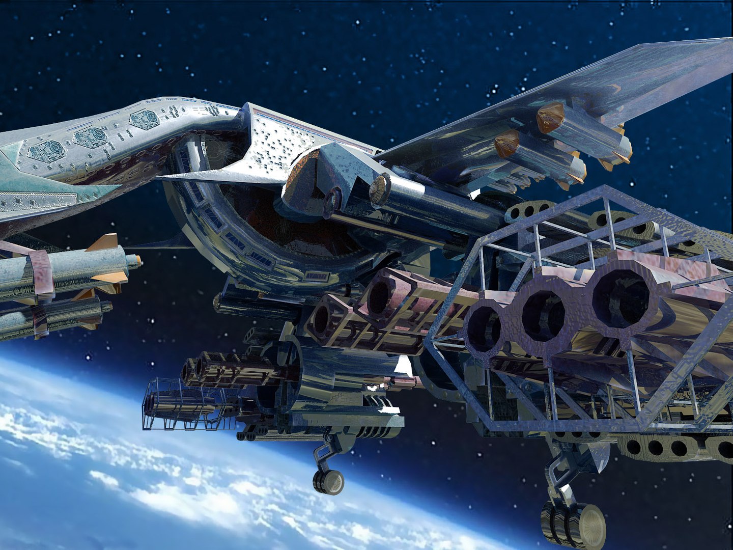 3d Sci Fi Spacecraft Model