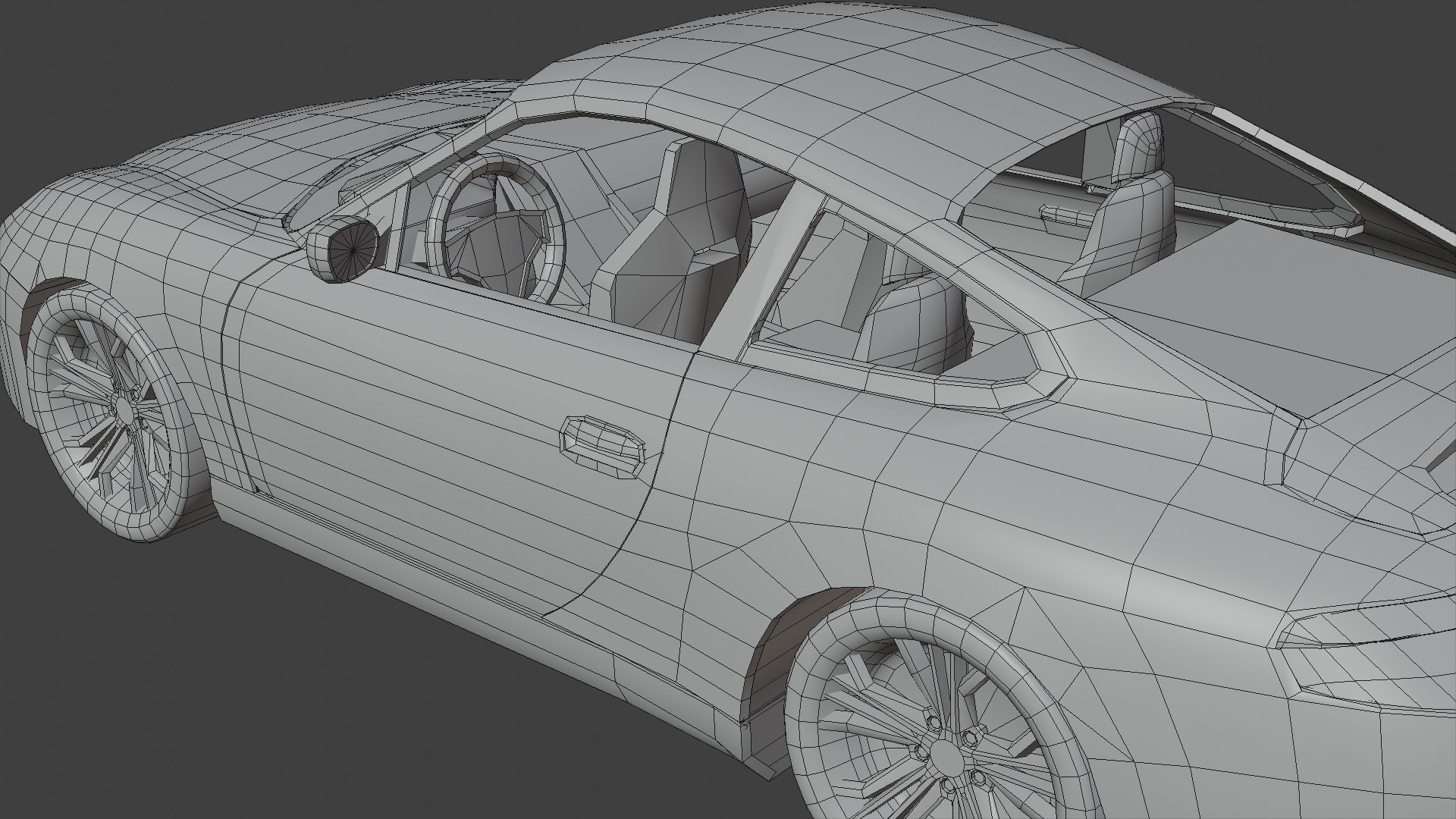 Generic Coupe Car Interior 3D Model - TurboSquid 1616256