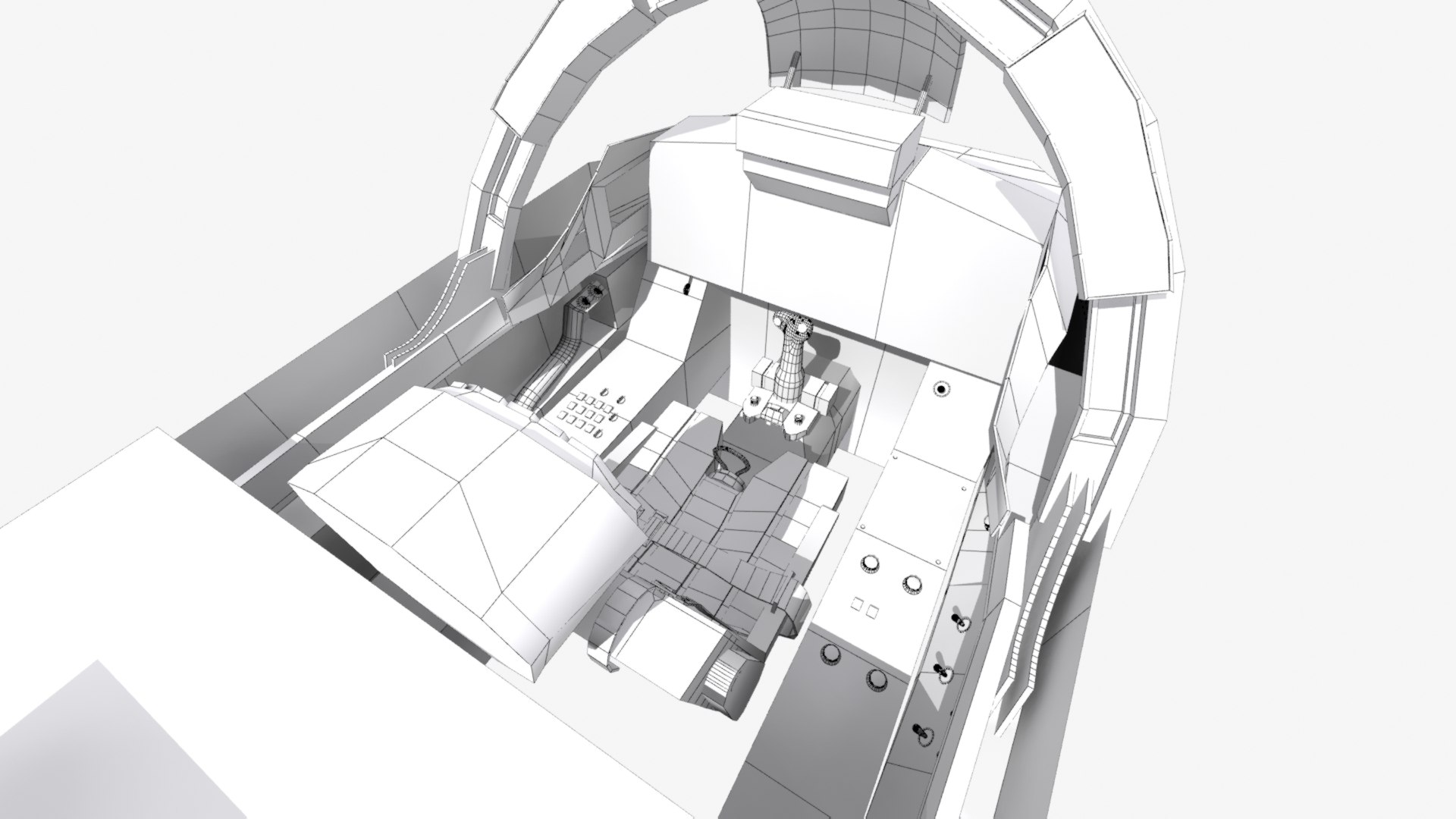 Saab Jas39 Gripen E Cockpit 3d Model Turbosquid 2108259