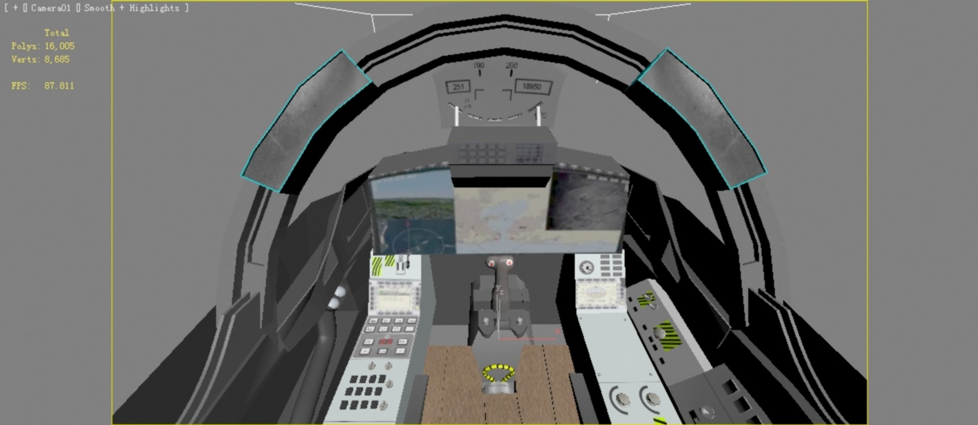 Saab Jas39 Gripen E Cockpit 3D Model - TurboSquid 2108259