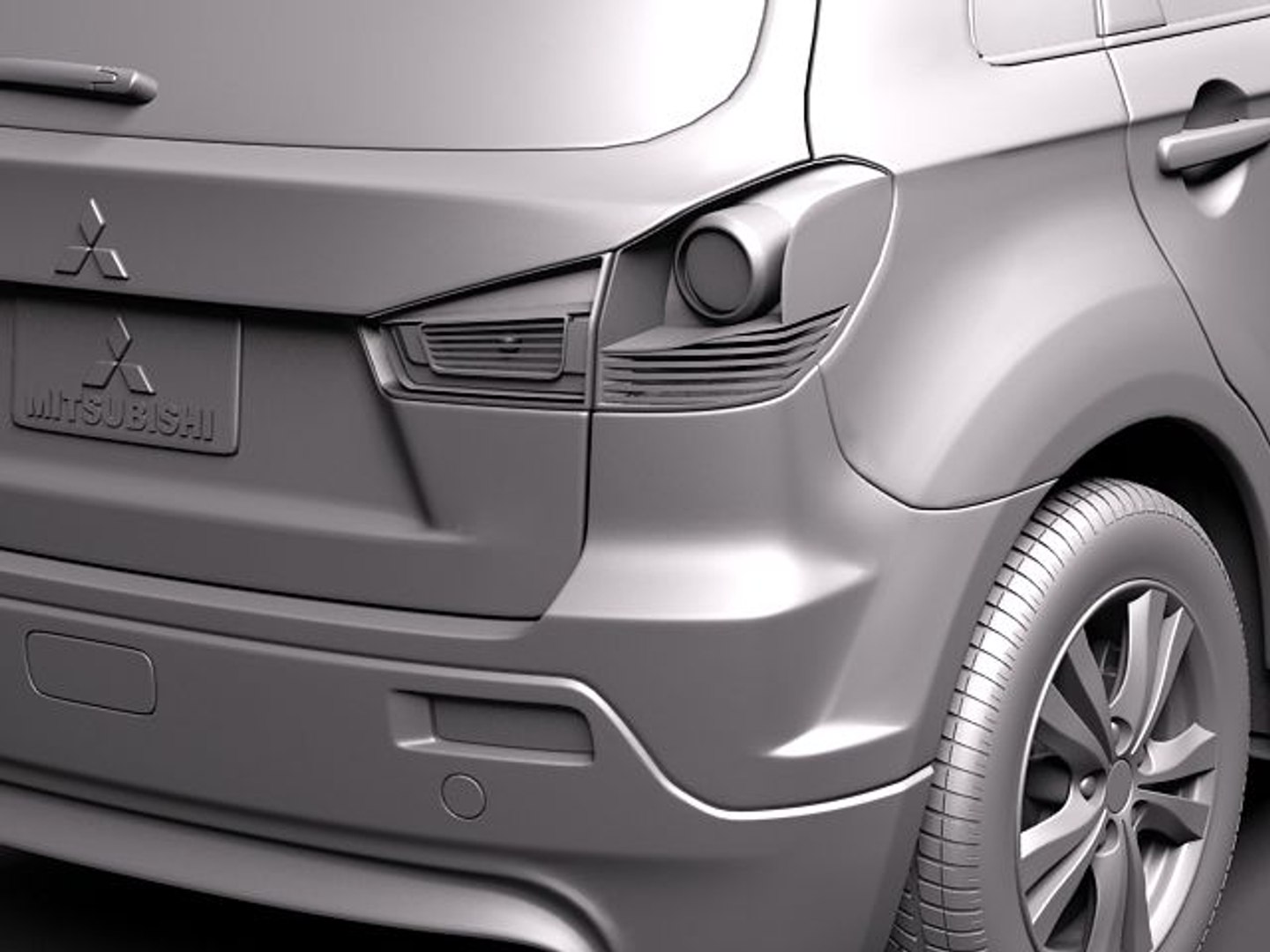 Mitsubishi Rvr Asx Outlander 3d Model