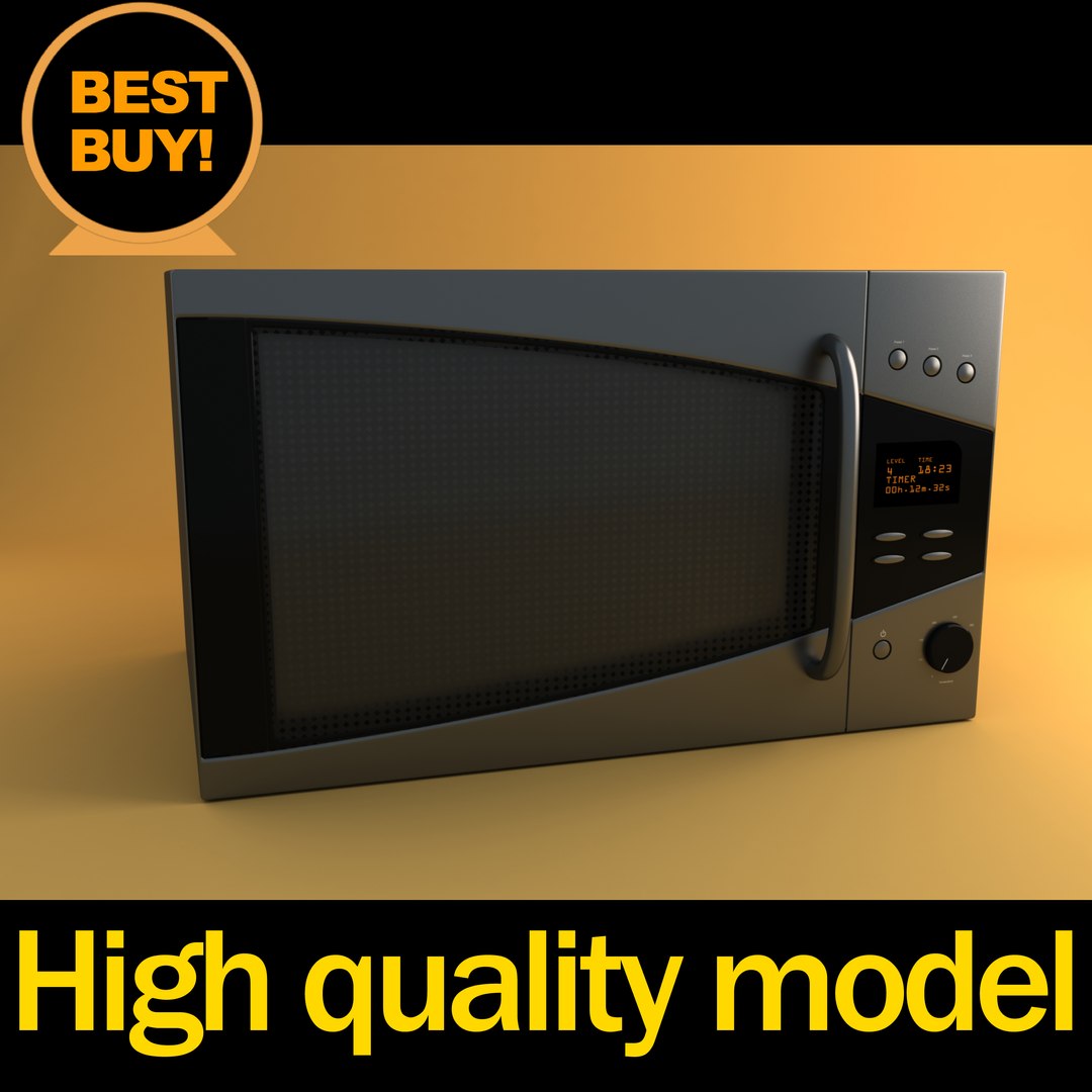 3d Microwave Oven Model