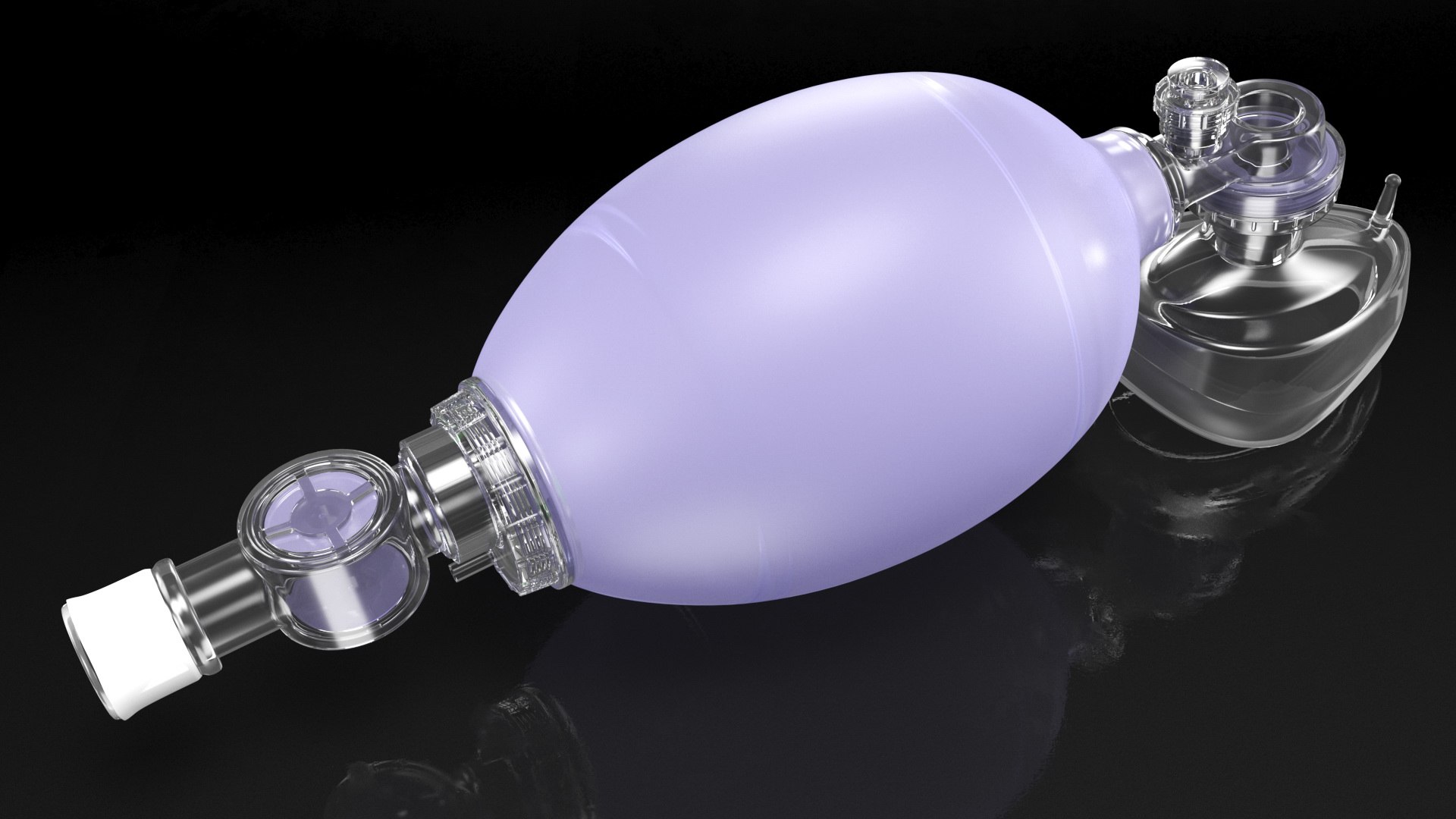 PVC Manual Resuscitator 3D Model - TurboSquid 1782462