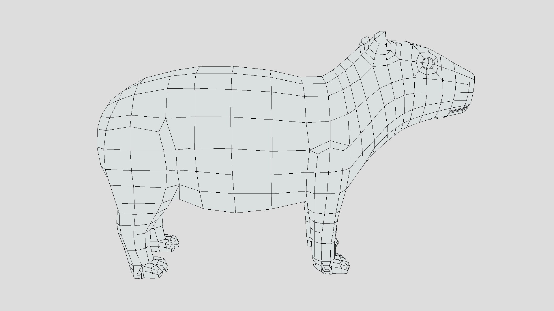 3D Low Poly Cartoon Capybara - TurboSquid 1845519