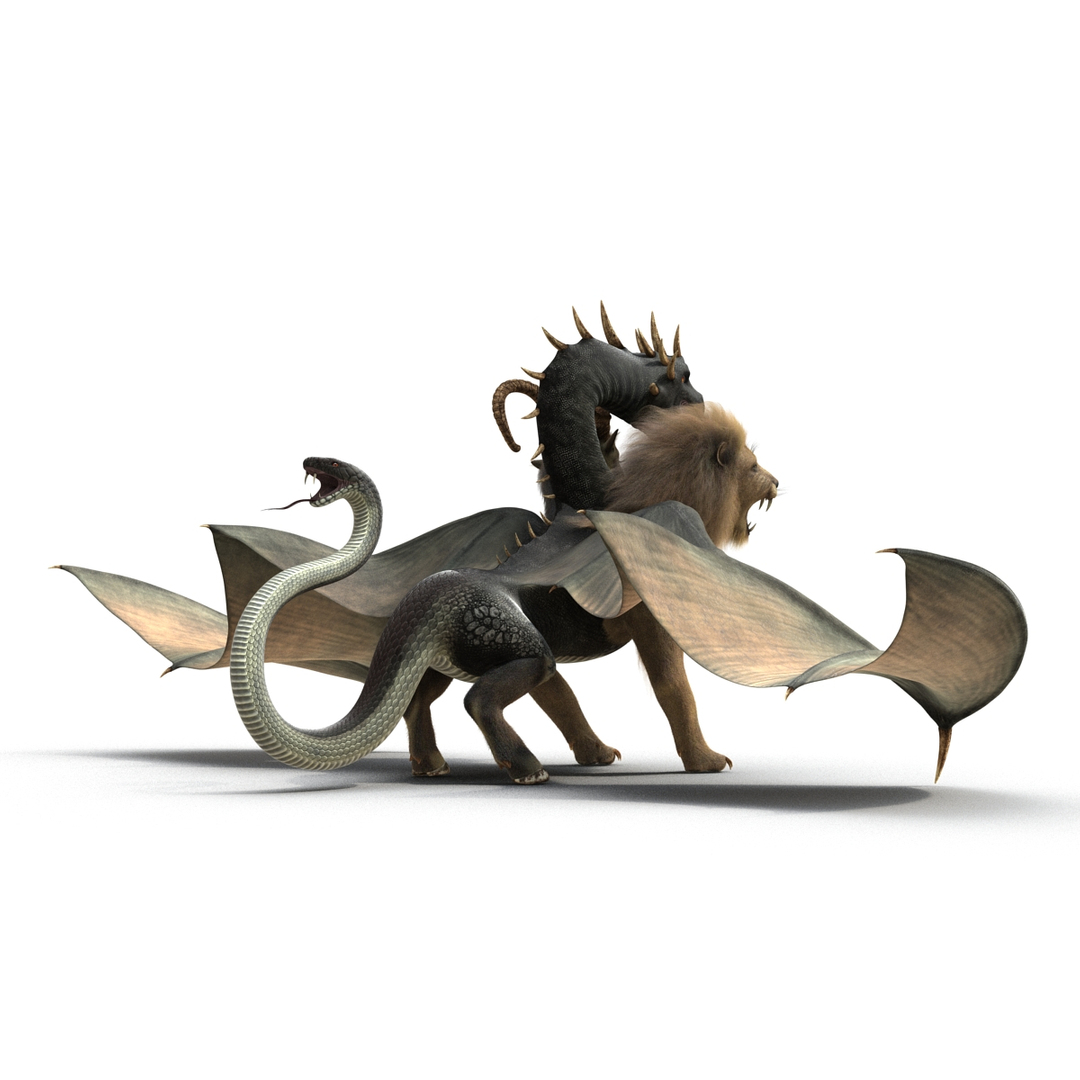 3d chimera fur