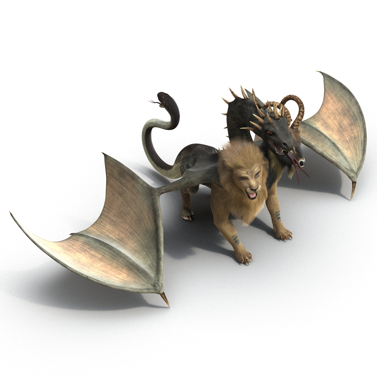 3d chimera fur