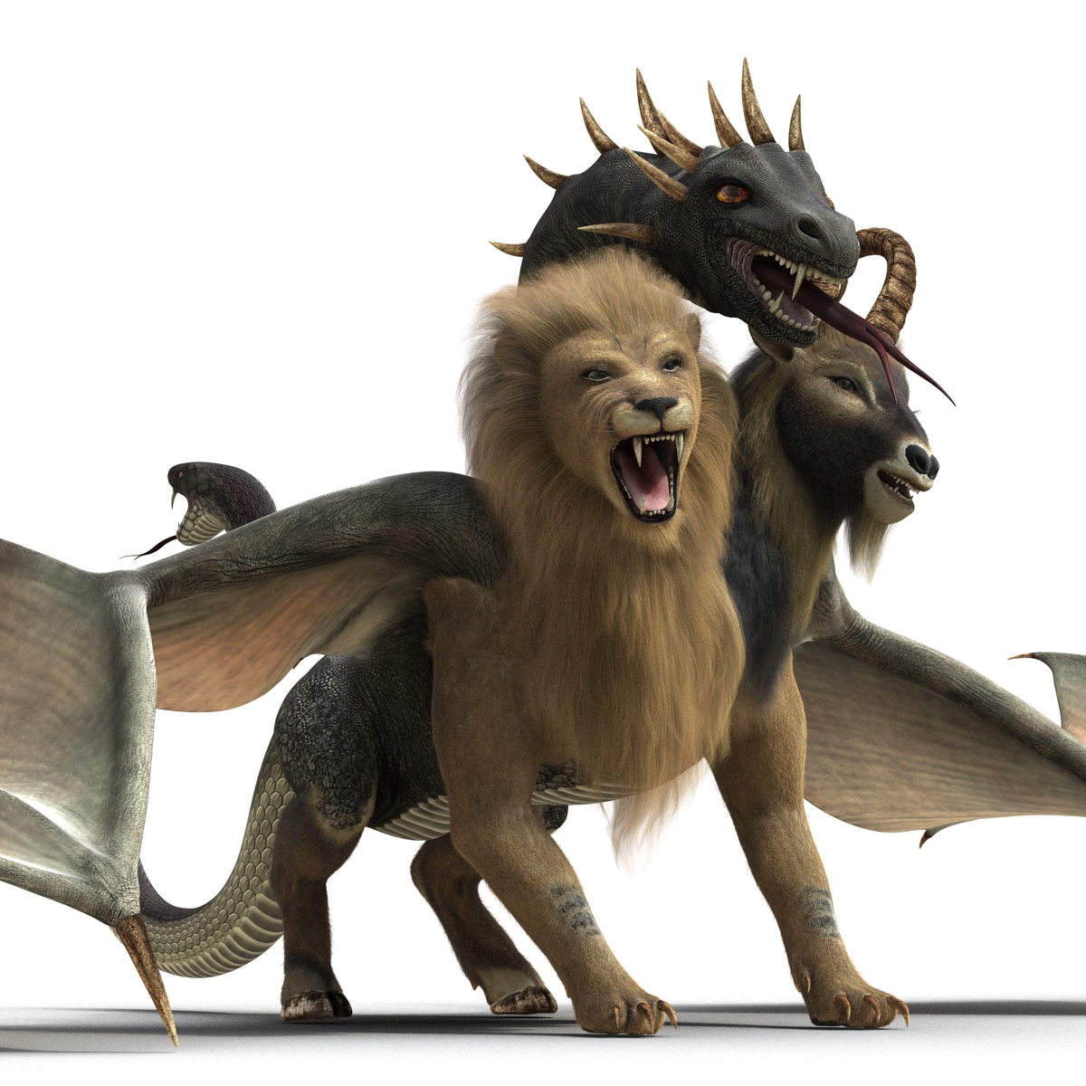 3d chimera fur